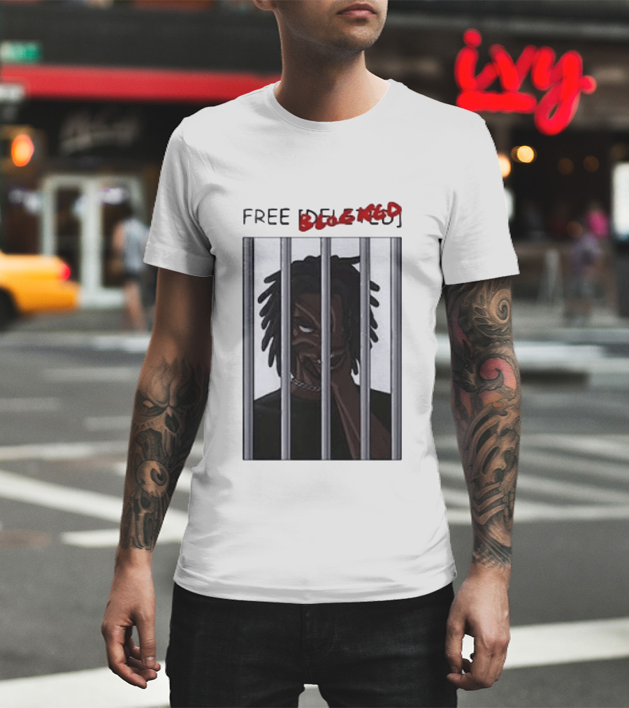 Free Blocked The Commissary Villain Dept Character Behind Bars T-Shirt
