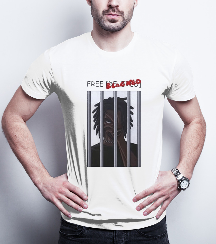 Free Blocked The Commissary Villain Dept Character Behind Bars T-Shirt