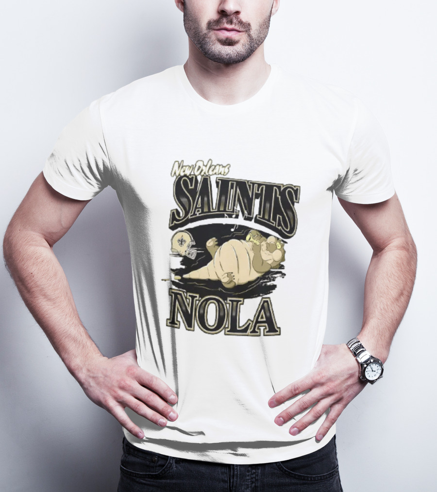New Orleans Saints NOLA Disney Character Football T-Shirt