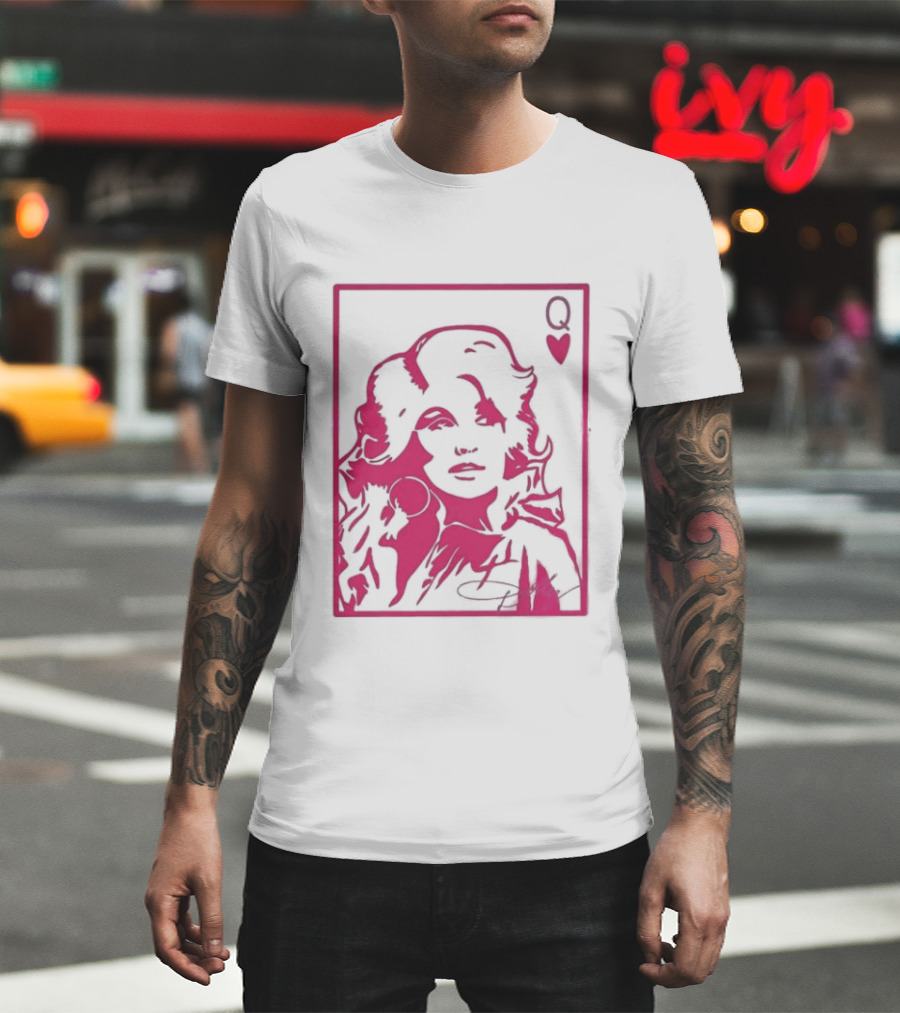 Dolly Parton Queen Of Hearts Playing Card Country Music T-Shirt
