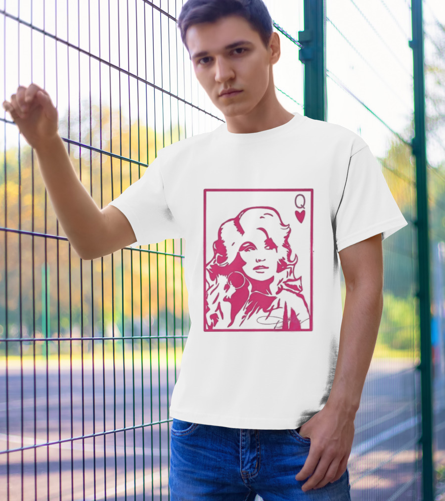 Dolly Parton Queen Of Hearts Playing Card Country Music T-Shirt