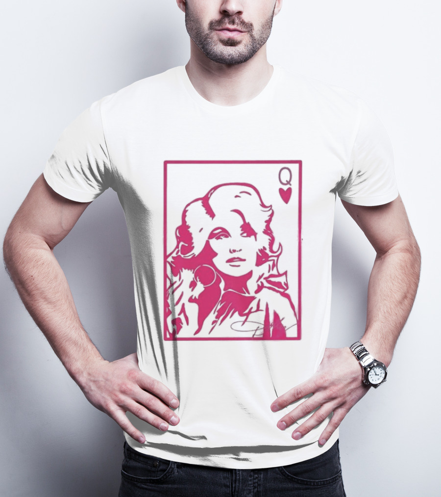 Dolly Parton Queen Of Hearts Playing Card Country Music T-Shirt