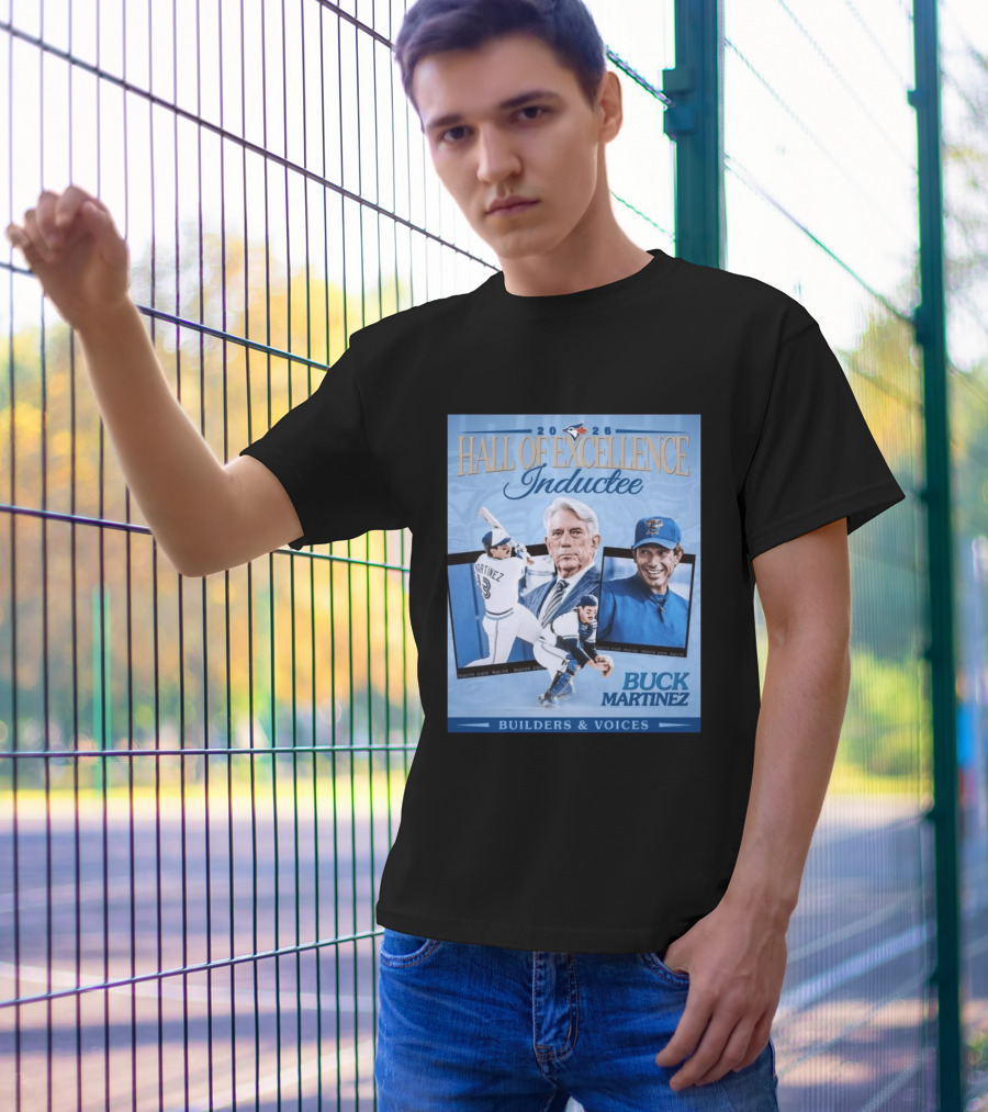 2026 Hall Of Excellence Inductee Buck Martinez Builders & Voices T-Shirt