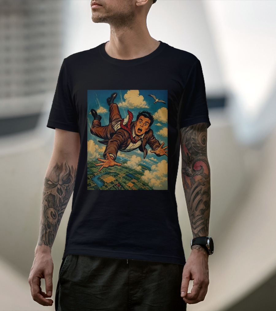 Musicians Of Threads Comic Superhero Falling Sky Adventure T-Shirt