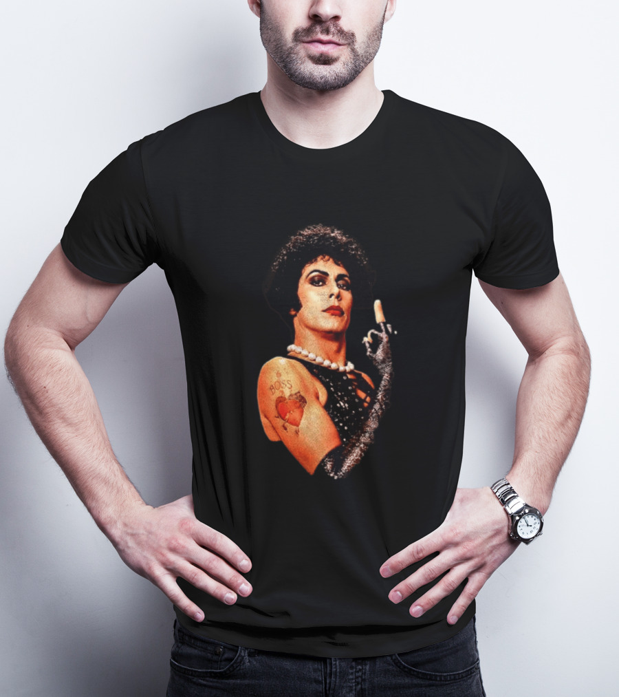 Dr Frank N Furter Rocky Horror Picture Show Boss Heart Tattoo T-Shirt