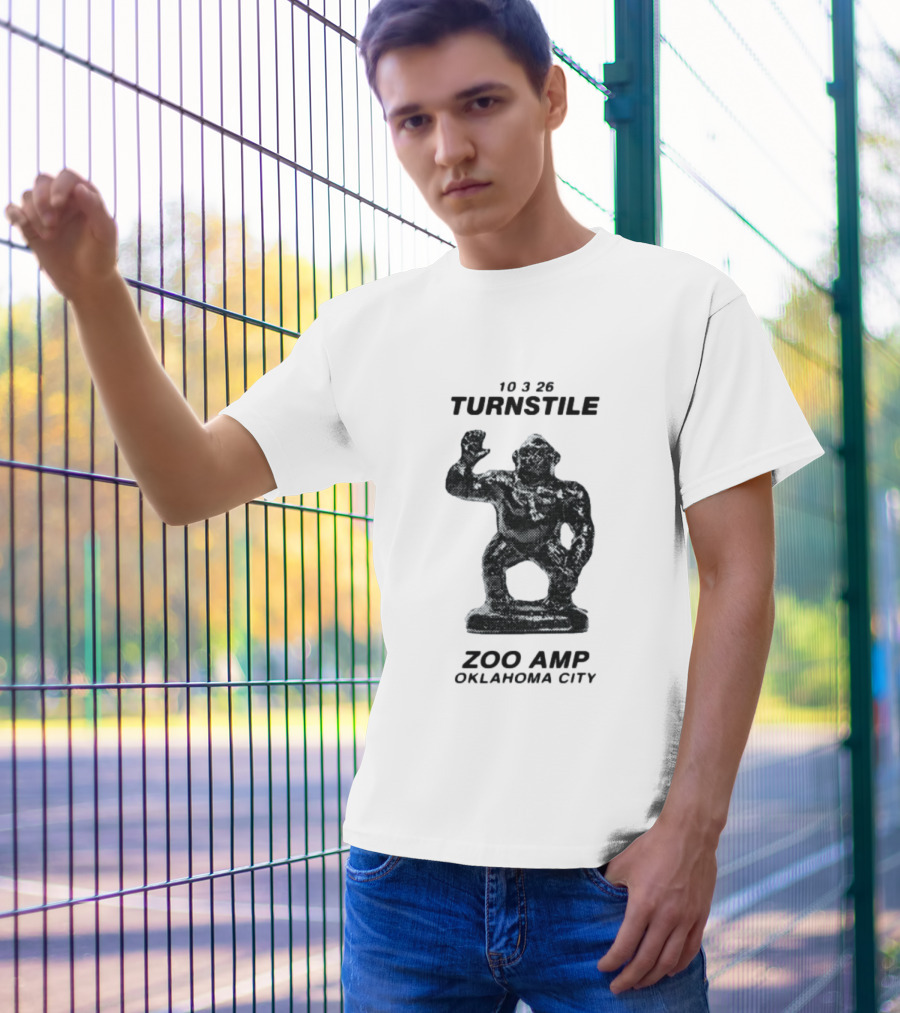 10326 Turnstile Zoo Amp Oklahoma City Gorilla Statue T-Shirt