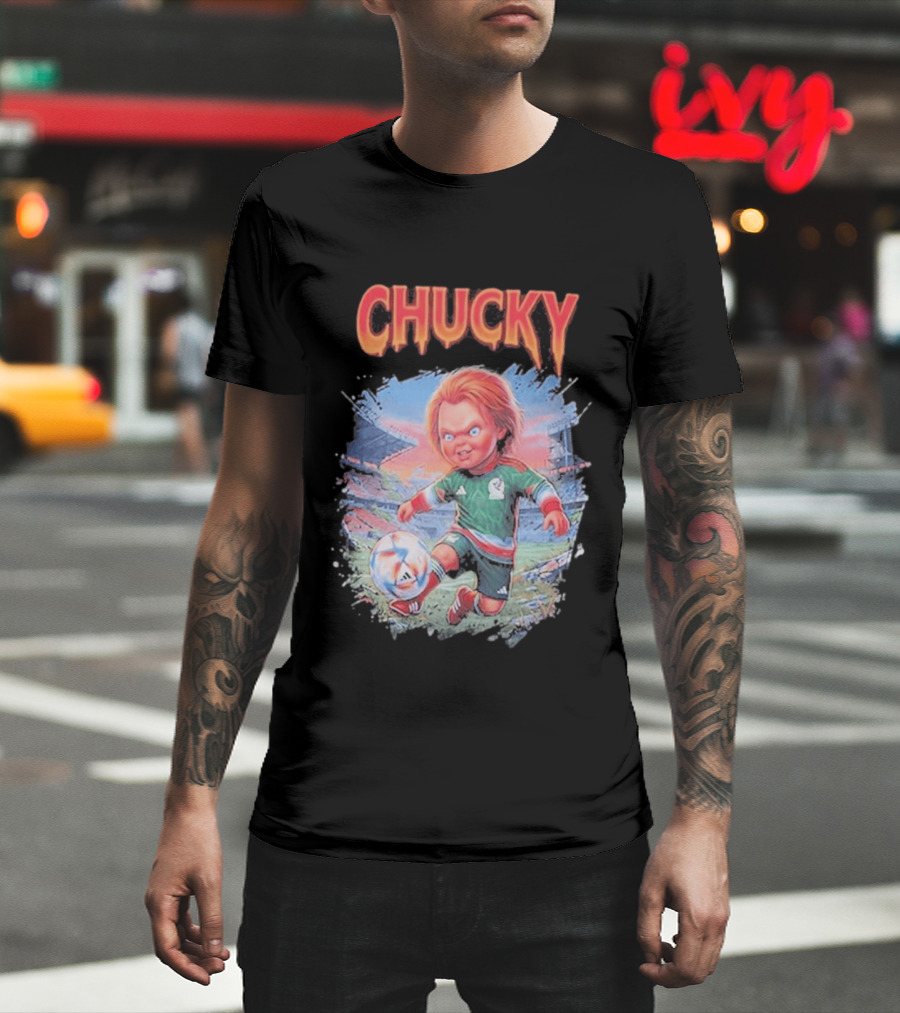 Chucky In Mexico Soccer Halloween House Of Tees T-Shirt