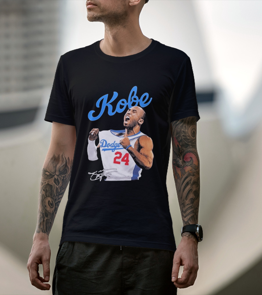 House Of Tees Kobe Bryant Dodgers 24 Jersey Image T-Shirt