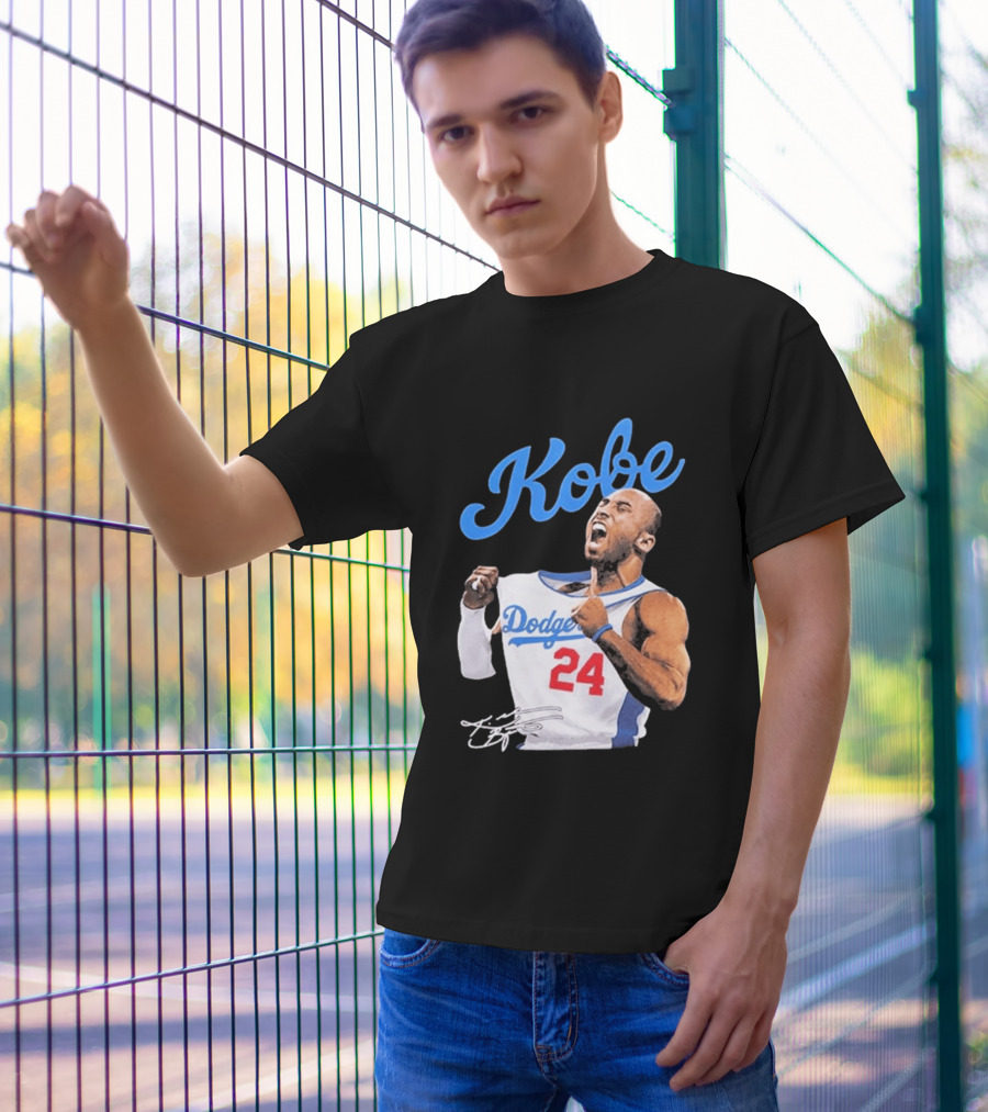 House Of Tees Kobe Bryant Dodgers 24 Jersey Image T-Shirt
