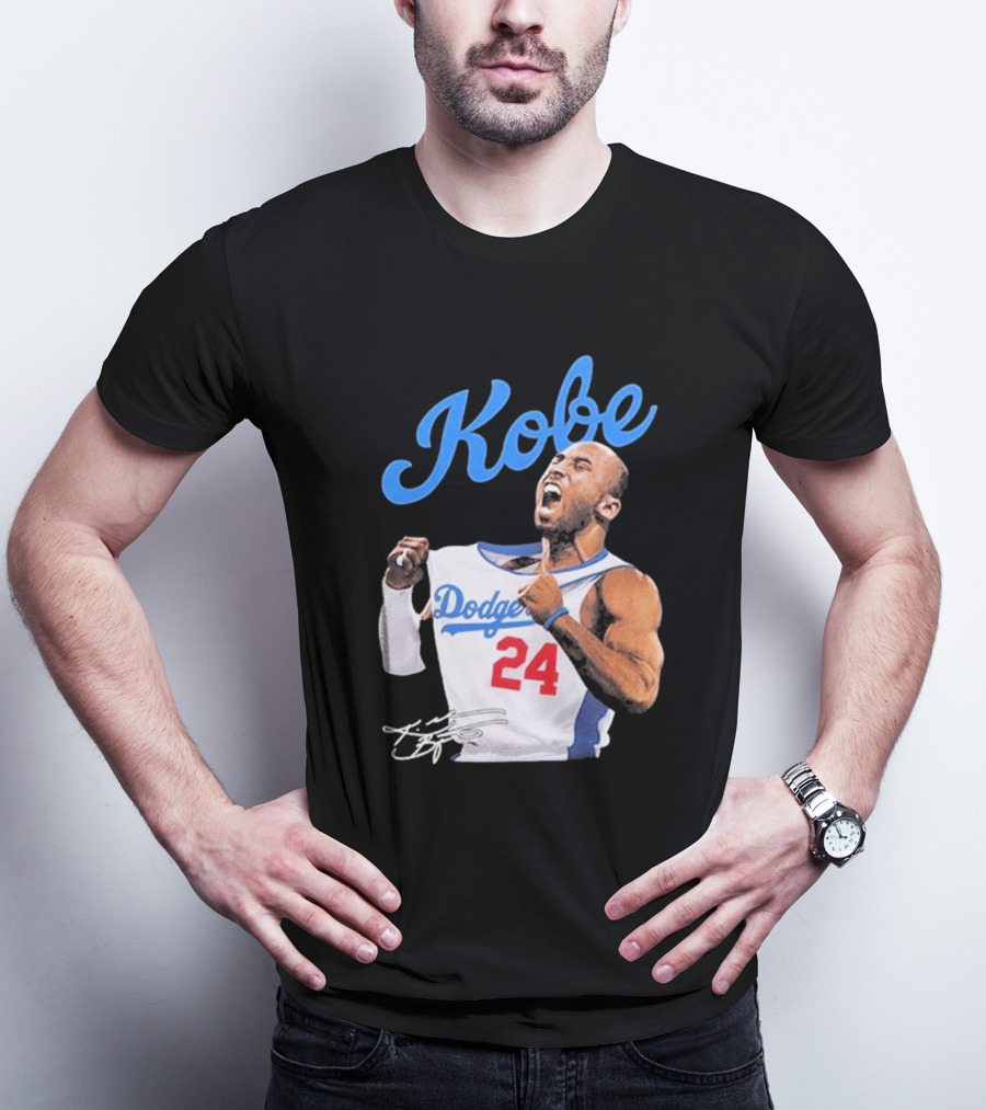 House Of Tees Kobe Bryant Dodgers 24 Jersey Image T-Shirt