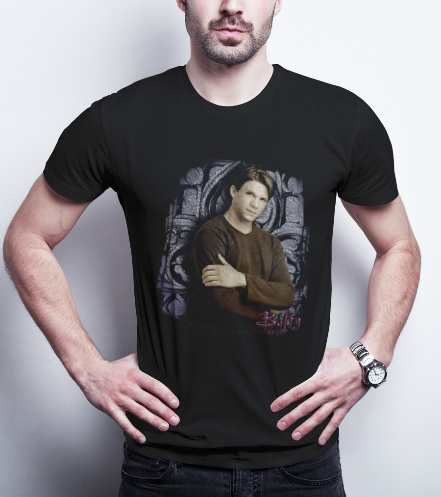 Riley Finn Marc Blucas Buffy Gothic Arch Arms Crossed T-Shirt