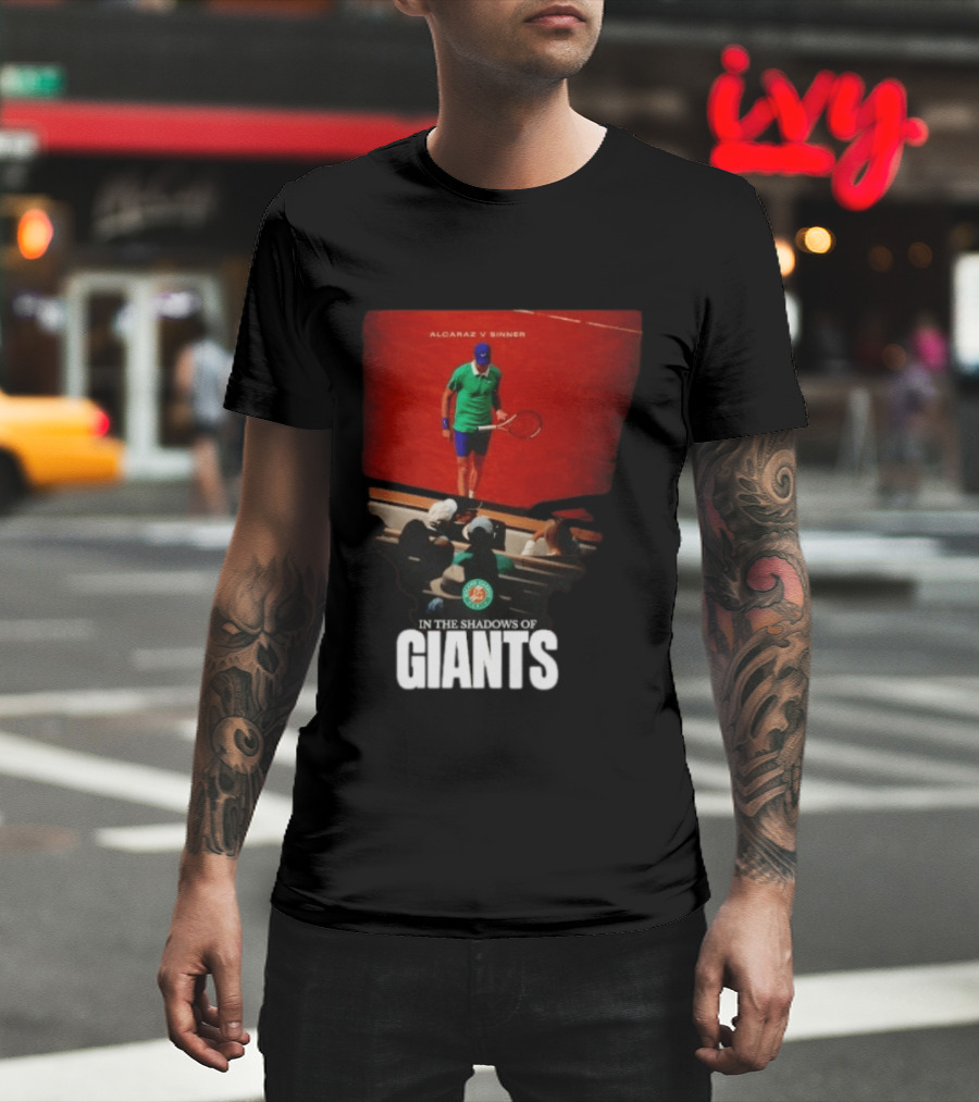 Alcaraz V Sinner Roland Garros In The Shadows Of Giants T-Shirt