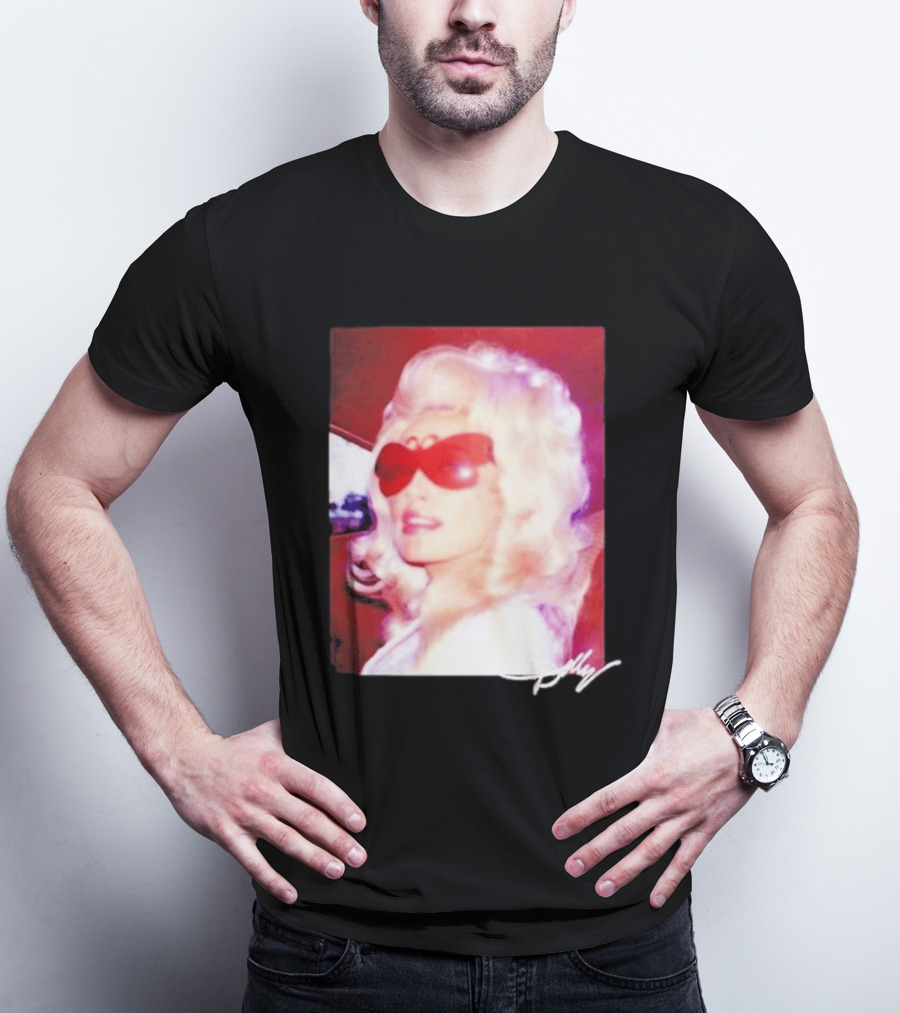 Dolly Parton Iconic Vintage Style With Red Sunglasses T-Shirt