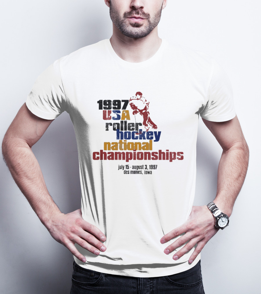 1997 USA Roller Hockey National Championships July 15 August 3 Des Moines Iowa T-Shirt
