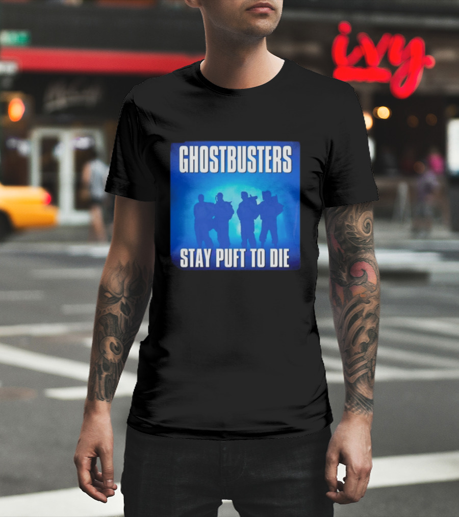Ghostbusters Stay Puft To Die Marshmallow Man Classic Movie T-Shirt