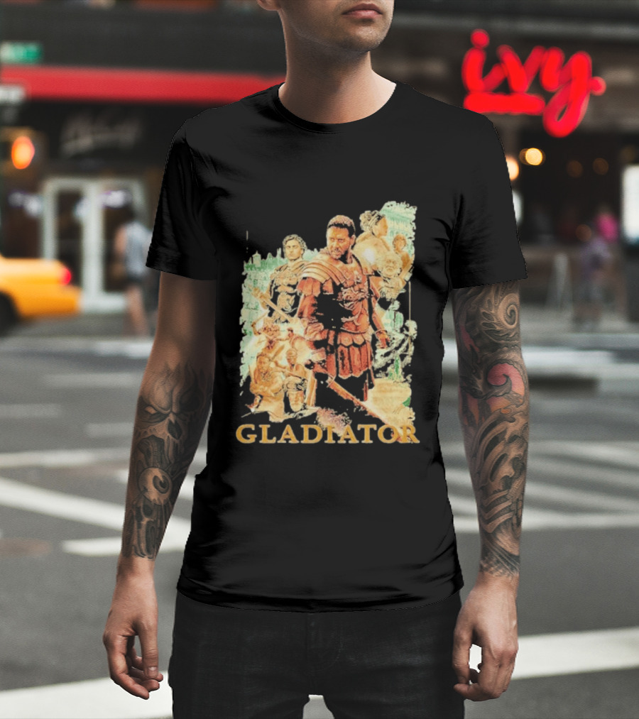Gladiator Maximus Collage Russell Crowe Roman Warrior Epic T-Shirt