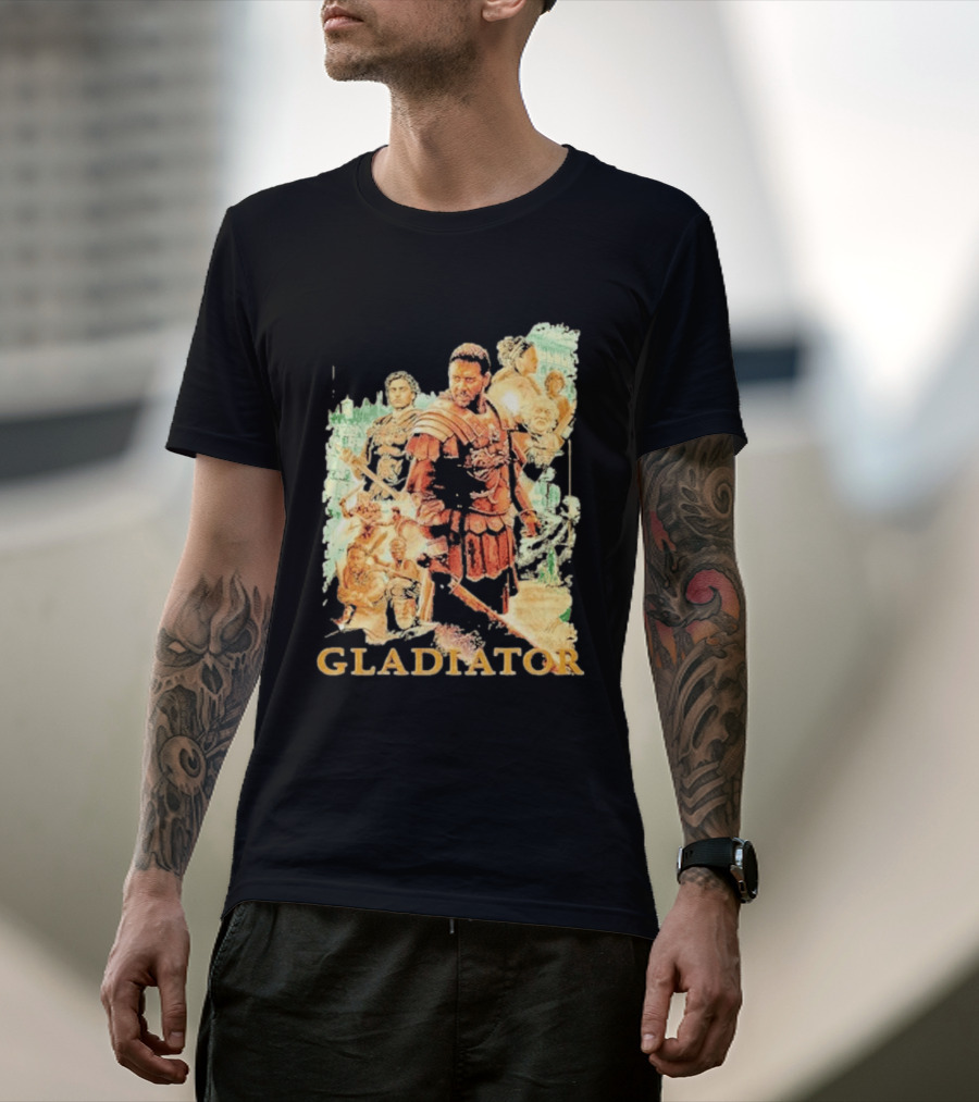 Gladiator Maximus Collage Russell Crowe Roman Warrior Epic T-Shirt