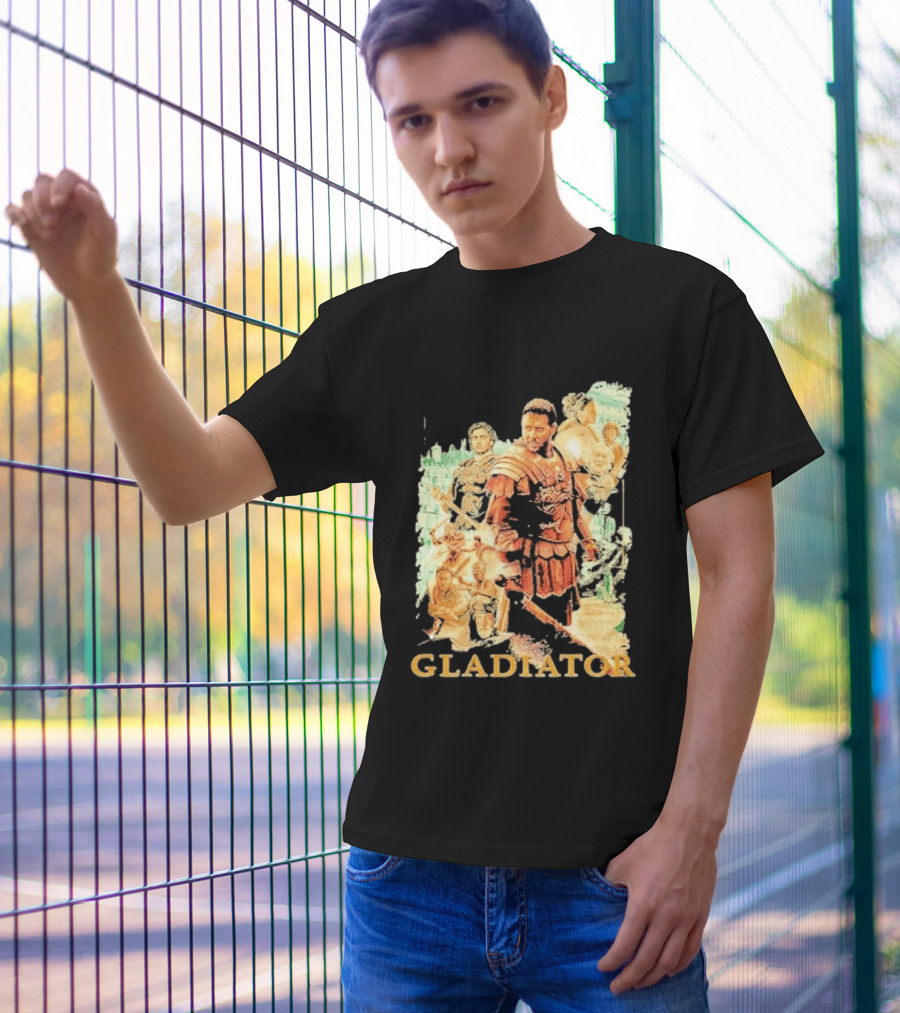 Gladiator Maximus Collage Russell Crowe Roman Warrior Epic T-Shirt