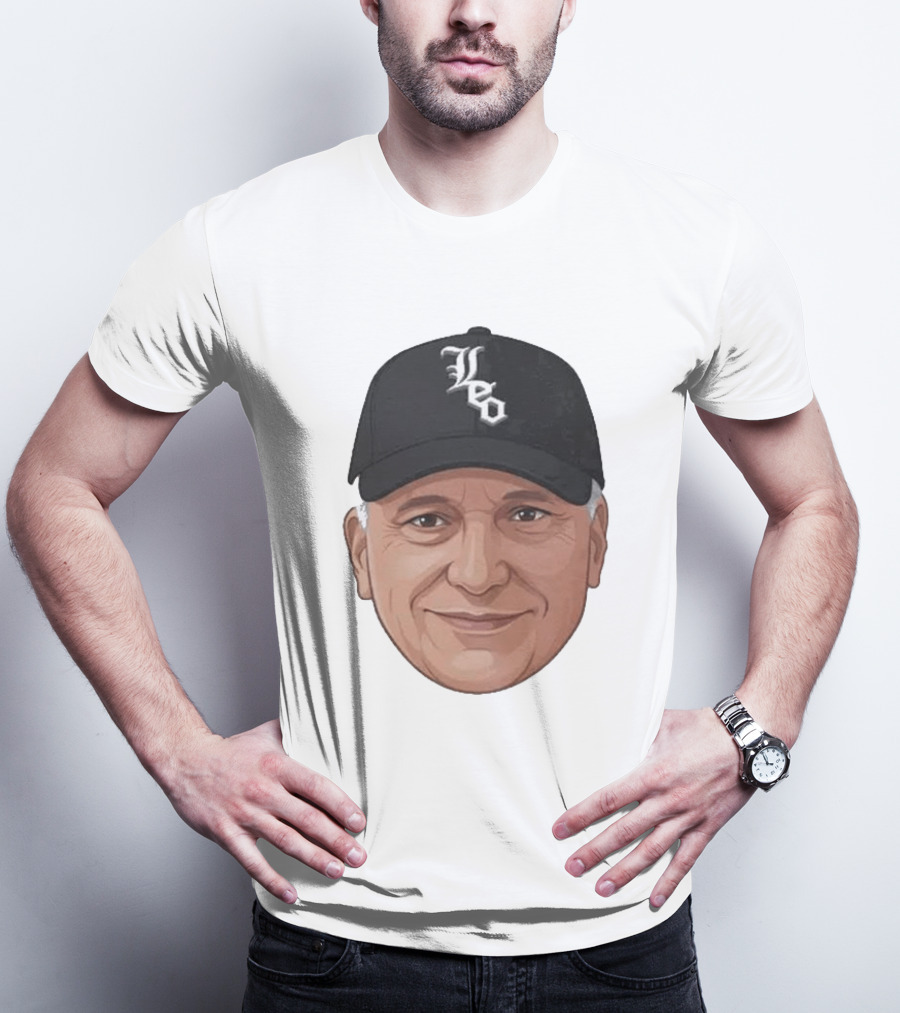 Pope Leo Face Cap Chicago White Sox T-Shirt