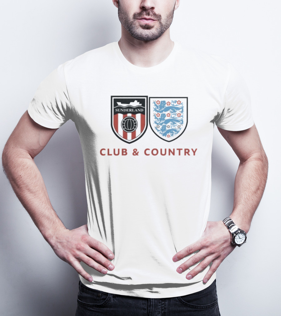 Sunderland Club & Country England Football Crest T-Shirt