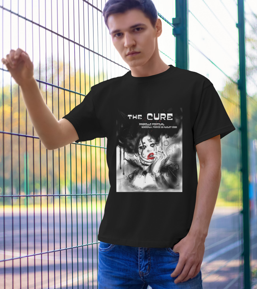 The Cure Pagaille Festival Bordeaux France 28 August 2026 Event T-Shirt