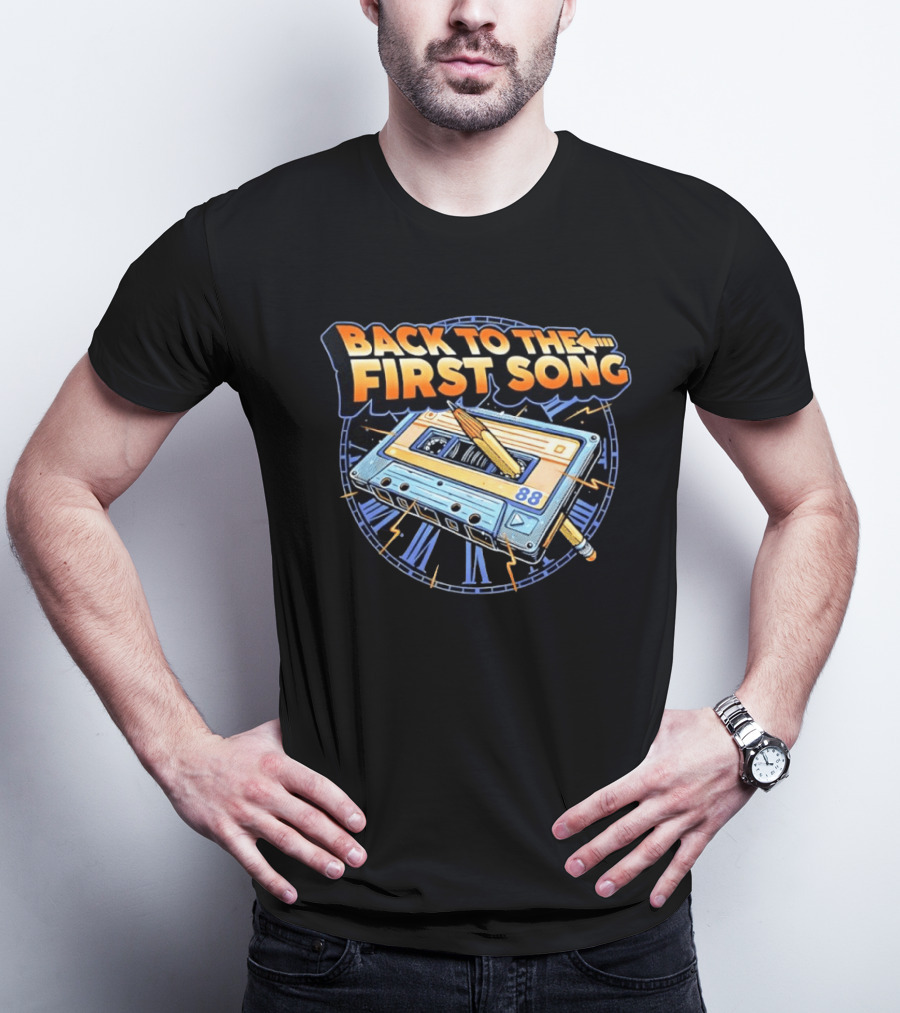 Back To The First Song 88 Cassette Tape Retro Rewind Nostalgia T-Shirt