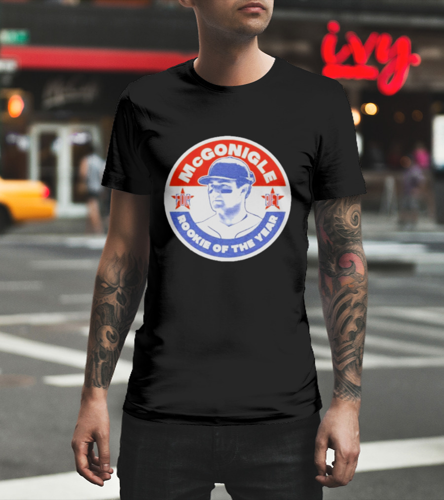 Kevin McGonigle Rookie Of The Year Detroit Baseball Stars T-Shirt