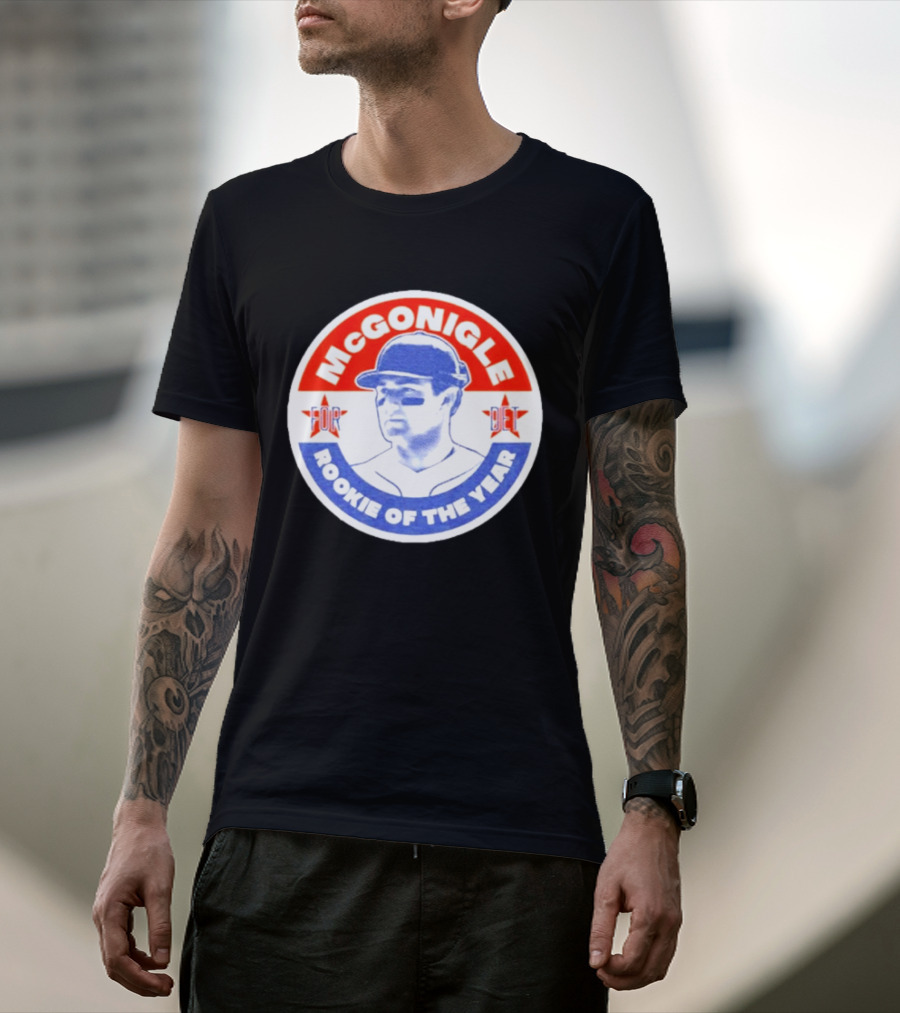 Kevin McGonigle Rookie Of The Year Detroit Baseball Stars T-Shirt