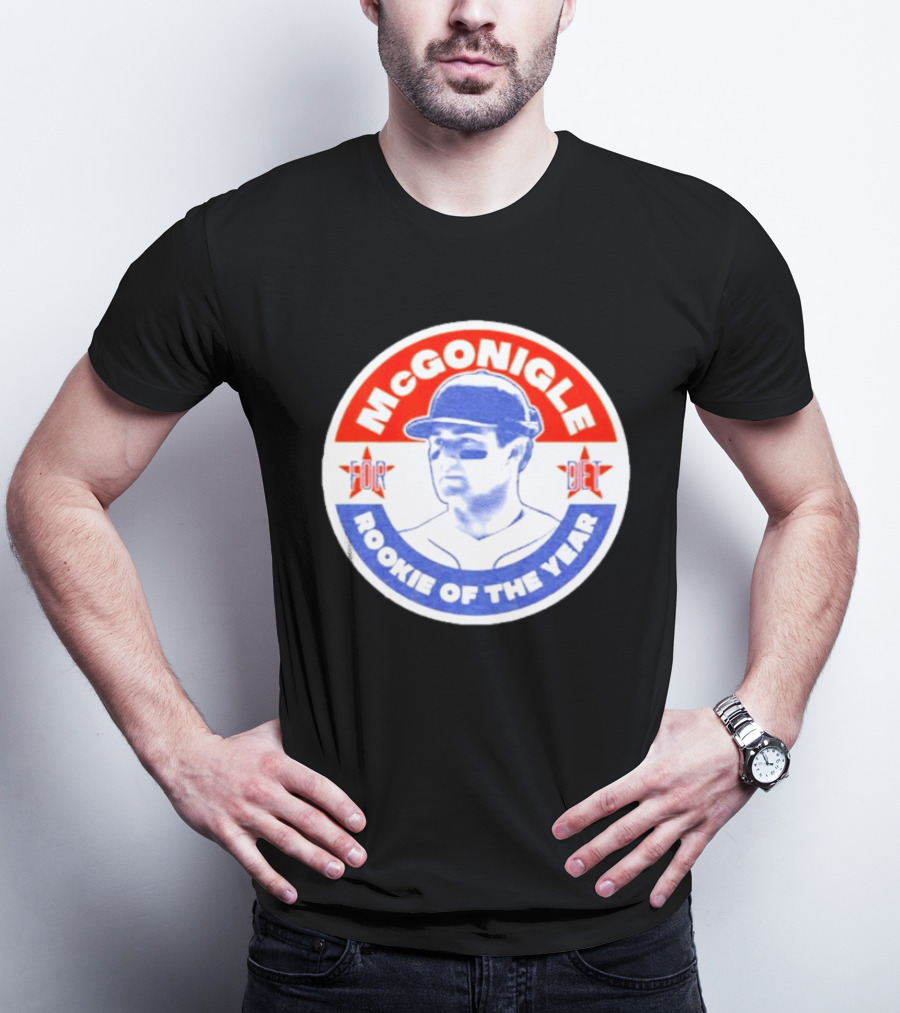 Kevin McGonigle Rookie Of The Year Detroit Baseball Stars T-Shirt