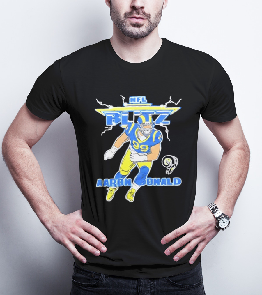 NFL Blitz Aaron Donald Los Angeles Rams 99 T-Shirt