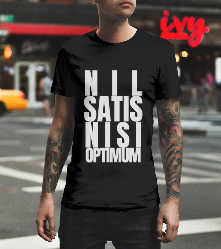 Everton FC Nil Satis Nisi Optimum Motto T-Shirt