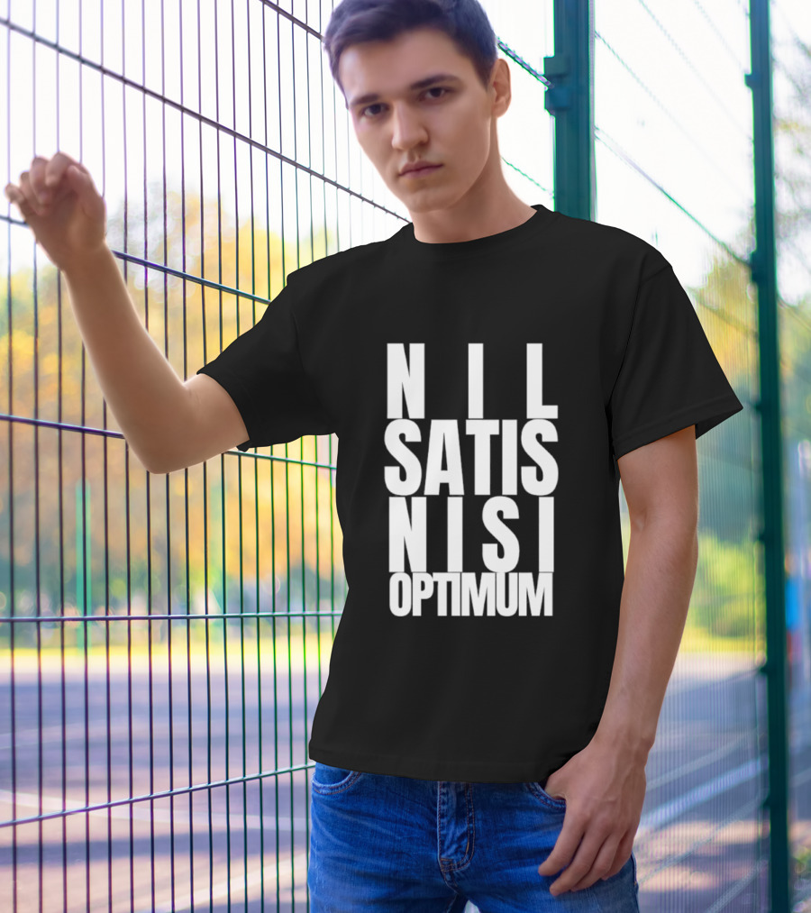 Everton FC Nil Satis Nisi Optimum Motto T-Shirt