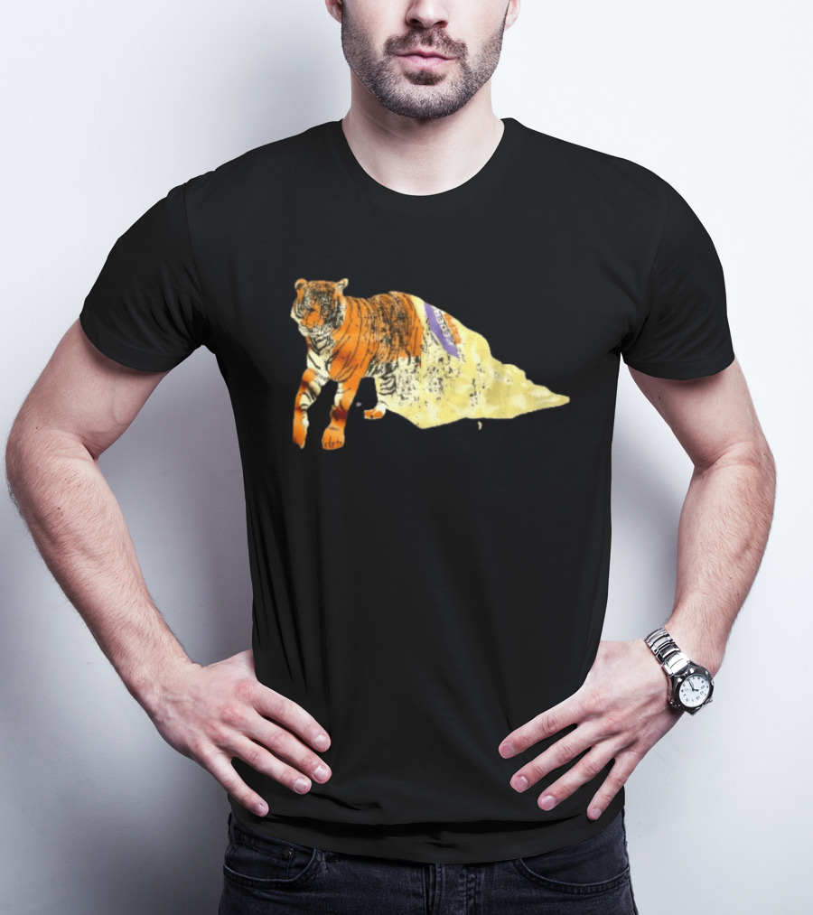 FedEx Tiger Wrapped In Distressed Envelope Packaging Vintage Aesthetic T-Shirt