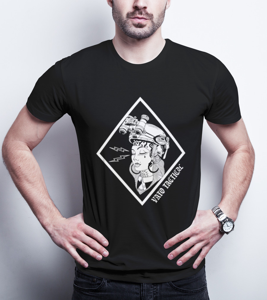 Vaio Tactical Woman Night Vision Goggles Emblem With Lightning Bolt T-Shirt