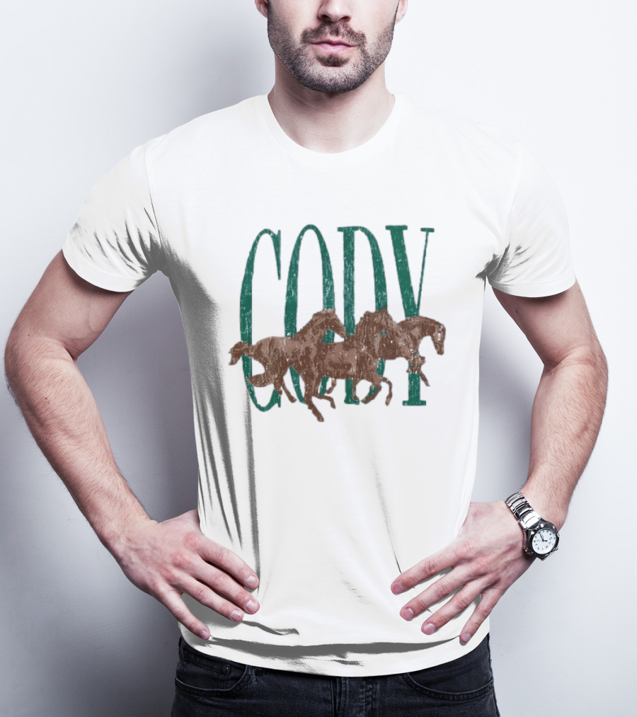 Cody Johnson Distressed Horses Country Music T-Shirt