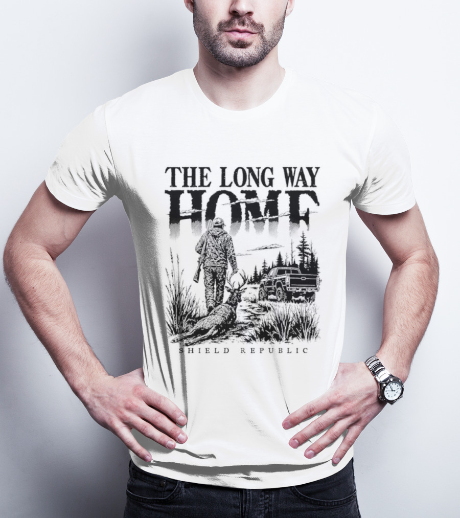 The Long Way Home Hunting Shield Republic T-Shirt