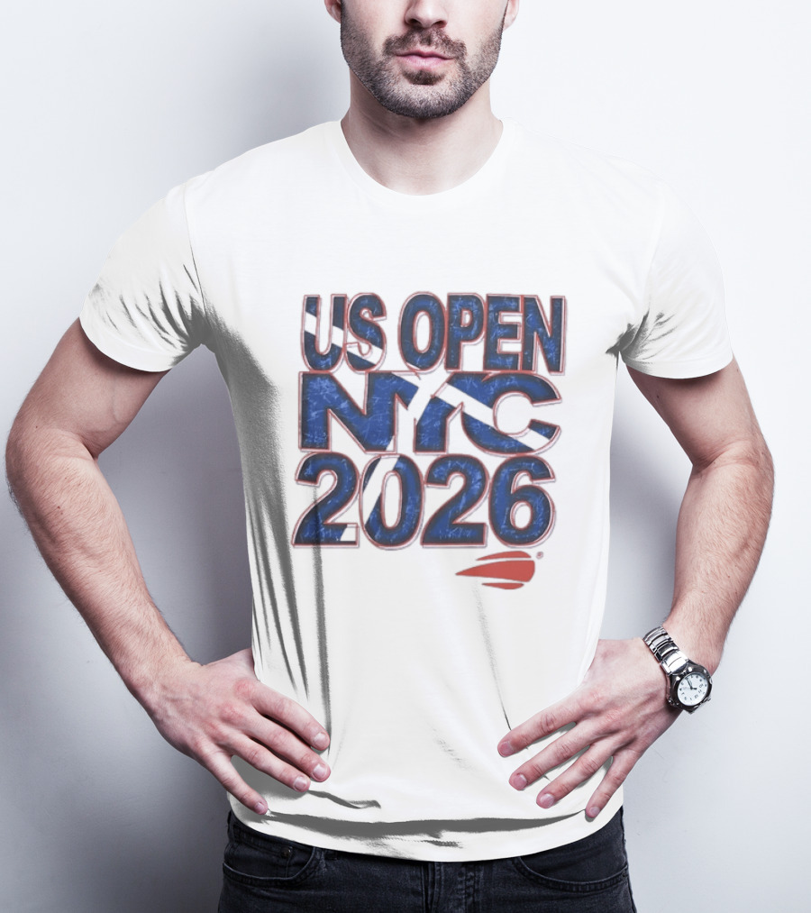 US Open NYC 2026 Tennis New York City Distressed T-Shirt