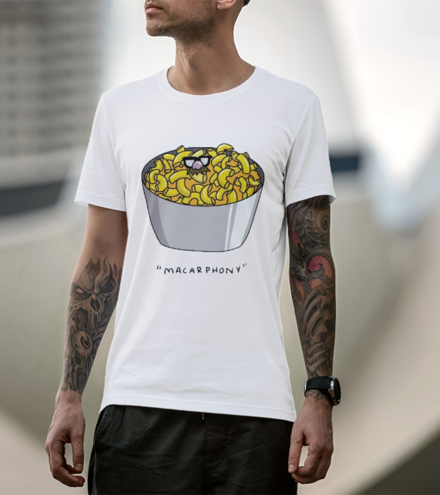 Macarphony Funny Mac And Cheese Bowl Pun T-Shirt