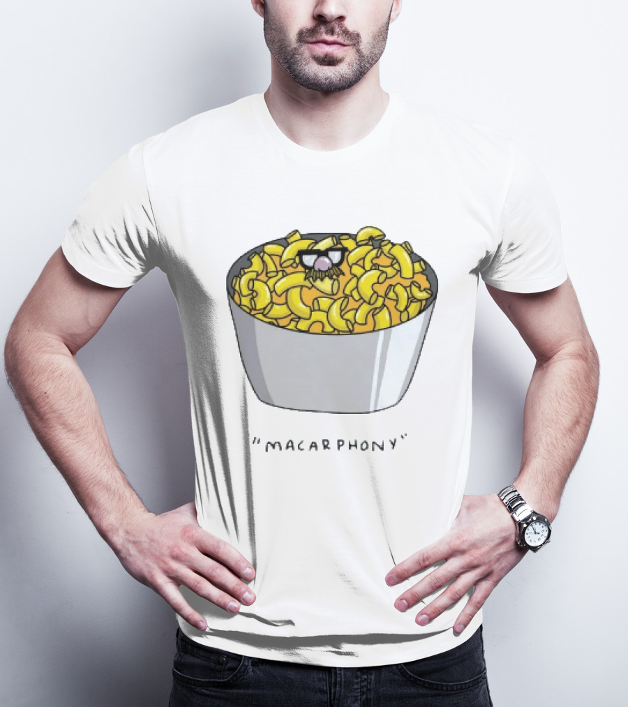 Macarphony Funny Mac And Cheese Bowl Pun T-Shirt
