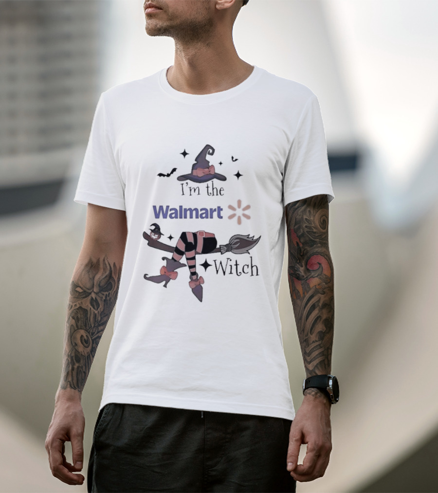 I'm The Walmart Witch Broomstick Hat Halloween 2026 T-Shirt