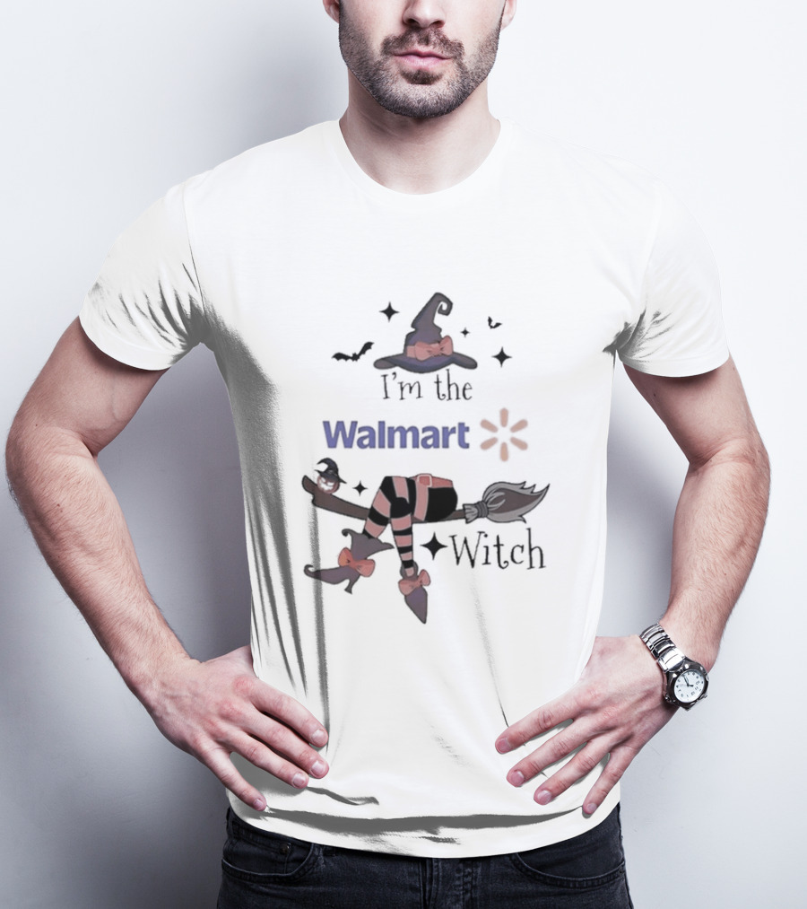 I'm The Walmart Witch Broomstick Hat Halloween 2026 T-Shirt