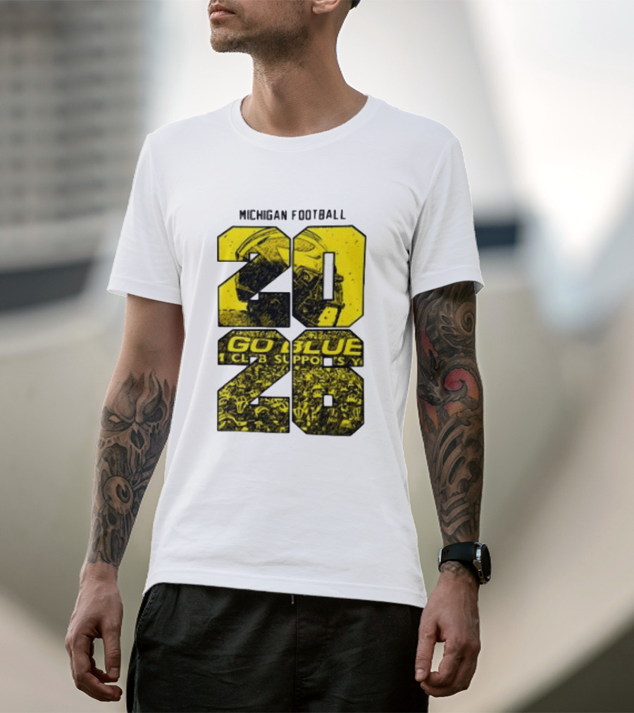 Michigan Football 2026 Go Blue Support T-Shirt