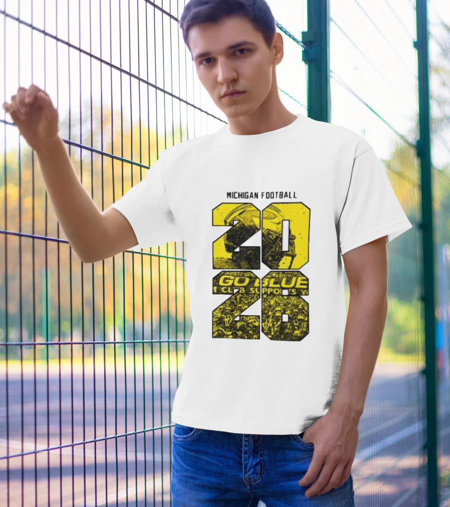 Michigan Football 2026 Go Blue Support T-Shirt
