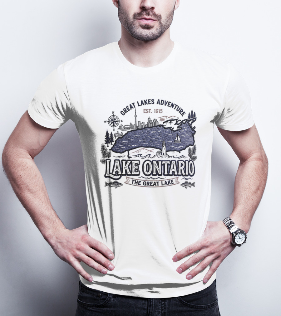 Great Lakes Adventure Lake Ontario Est 1815 The Great Lake T-Shirt