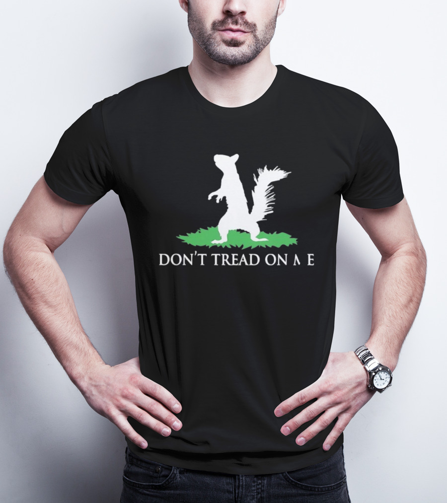 Don't Tread On Me Squirrel Gadsden Flag Missing Letter Puzzle T-Shirt