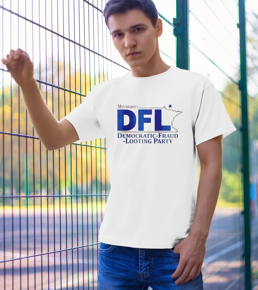 Minnesota DFL Democratic Fraud Looting Party Map Star T-Shirt
