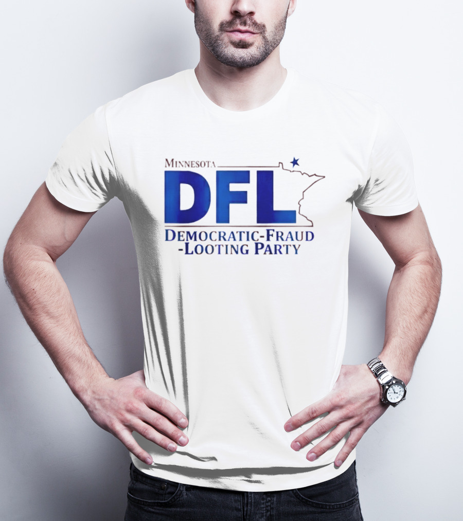 Minnesota DFL Democratic Fraud Looting Party Map Star T-Shirt