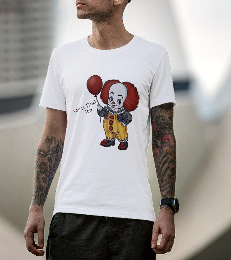 Pennywise Clown You'll Float Too Red Balloon T-Shirt