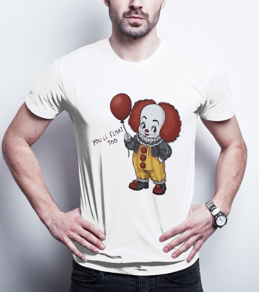 Pennywise Clown You'll Float Too Red Balloon T-Shirt