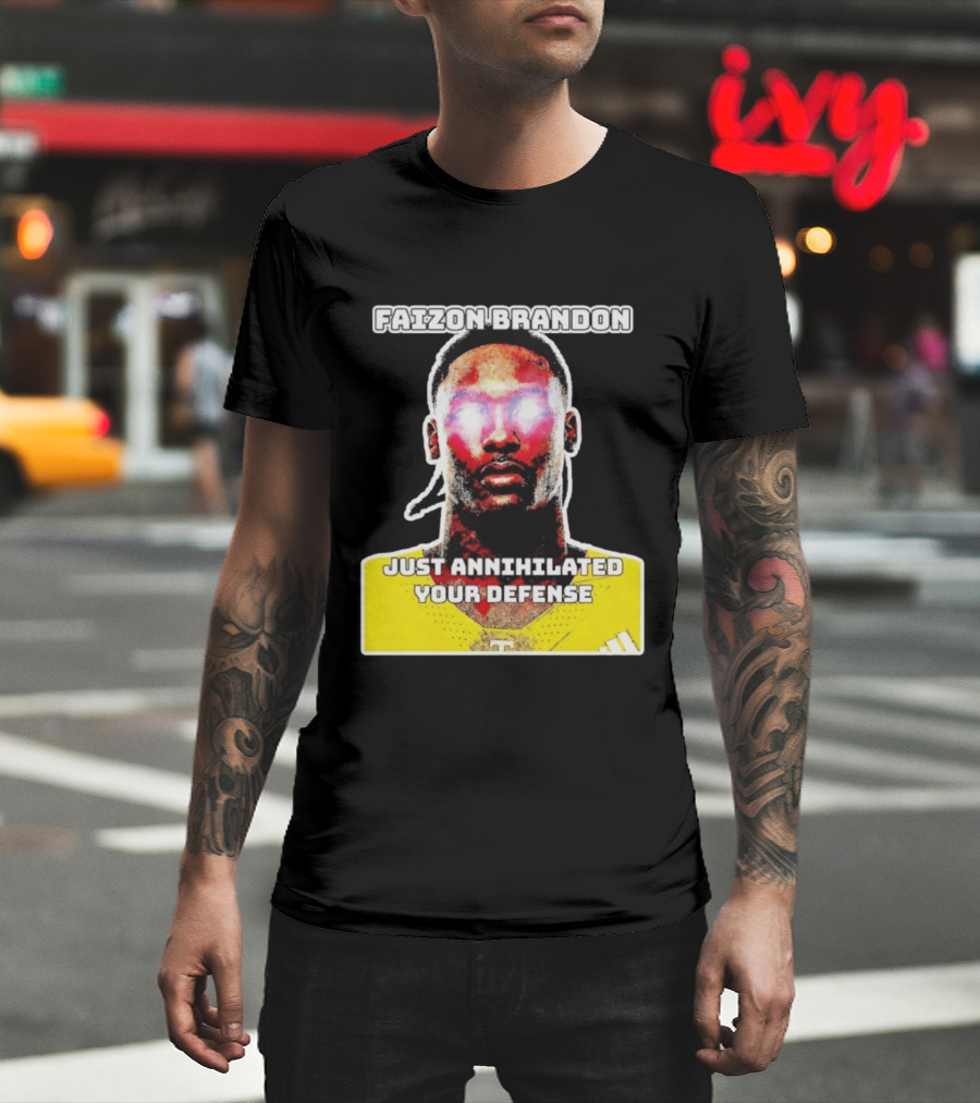 Faizon Brandon Just Annihilated Your Defense Glowing Eyes Football Player T-Shirt